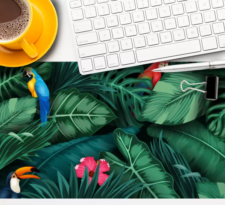 Trópusi madár mintás mouse pad eredeti